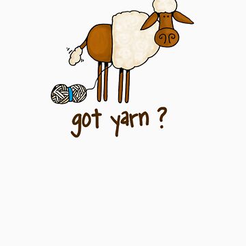"Got yarn ?" Sticker for Sale by Corrie Kuipers | Redbubble