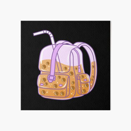 "Kawaii Bubble Tea Backpack - Boba Tea" Art Board Print by odyssee-n ...