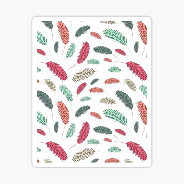 "Spikey leaf bran pastel abstract art" Sticker for Sale by rnrco ...