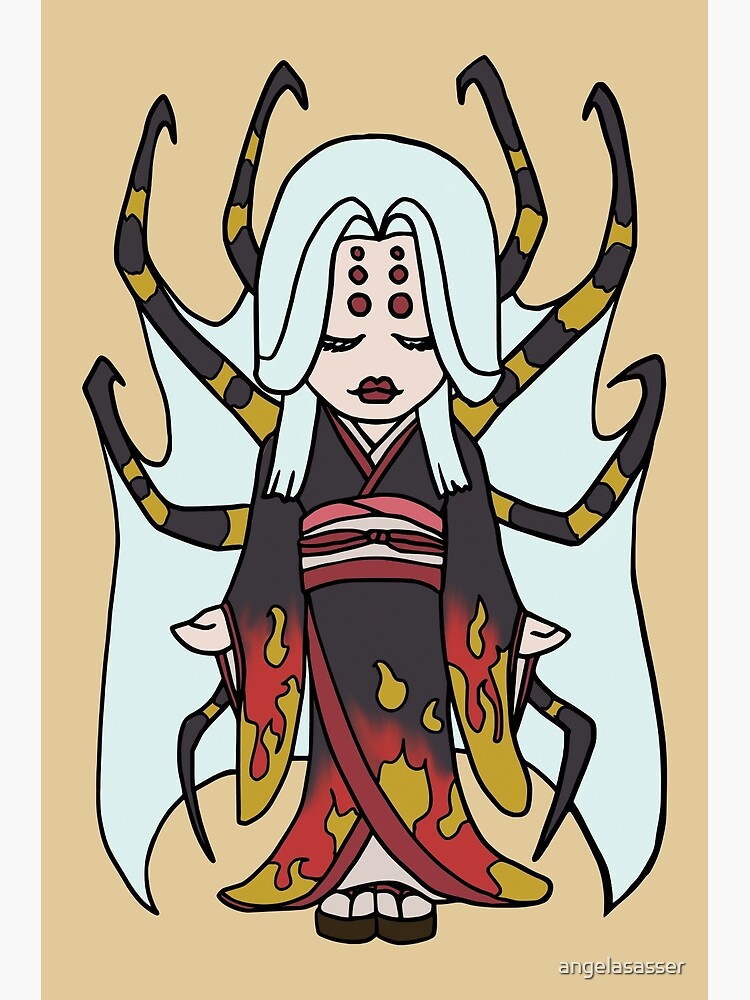 "Spider Yokai Jorōgumo Playing Shamisen CHIBI MONSTER GIRLS Series I ...