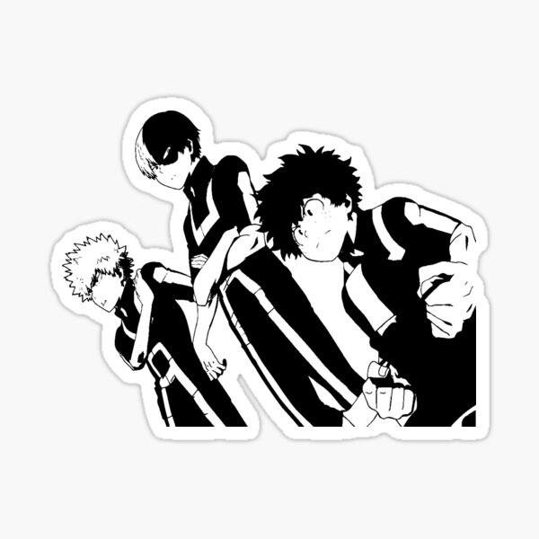 "Funny peeker anime Quotes Shoto Todoroki gifts design cool" Sticker by ...