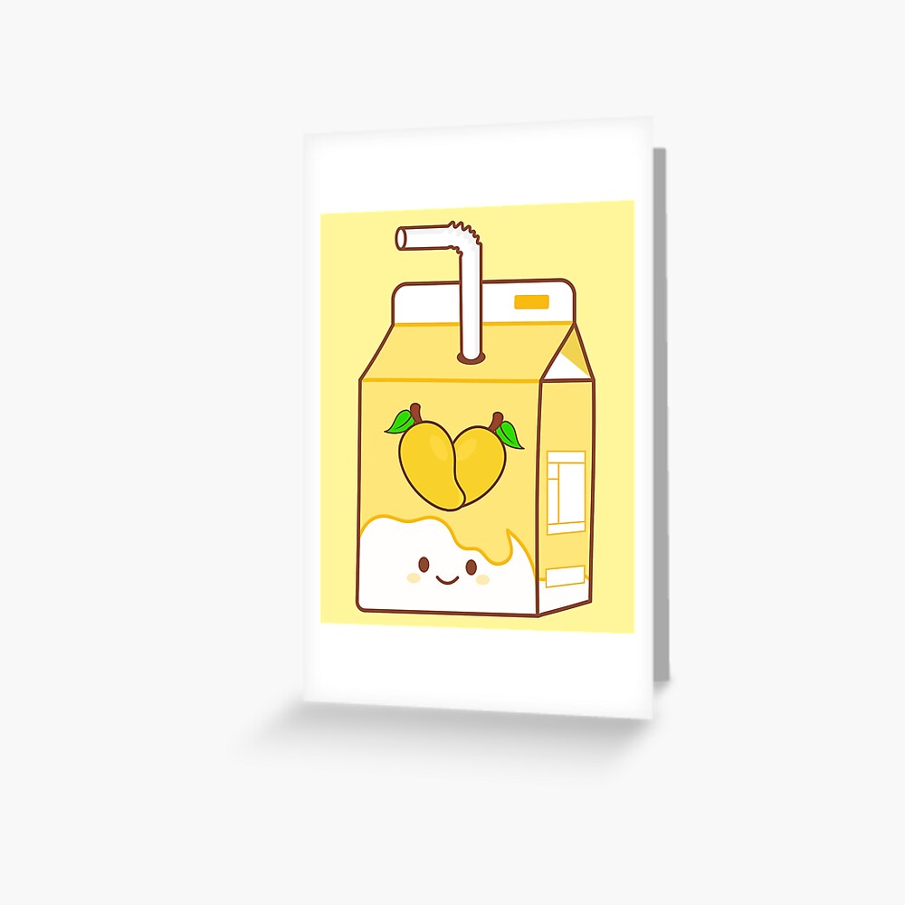 "Cute mango milk box cartoon | Doodles kawaii | mango cow milk ...