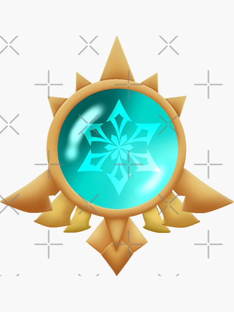 "Genshin Impact Mondstadt Cryo Vision" Sticker by James-or-not | Redbubble