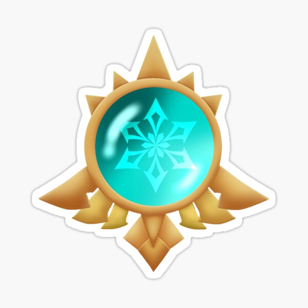 "Genshin Impact Mondstadt Cryo Vision" Sticker by James-or-not | Redbubble