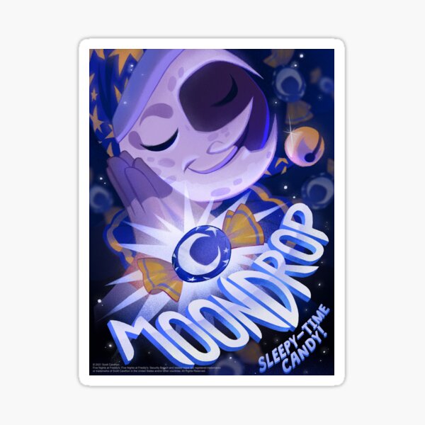 "moondrop poster" Sticker by skrunklypoop | Redbubble