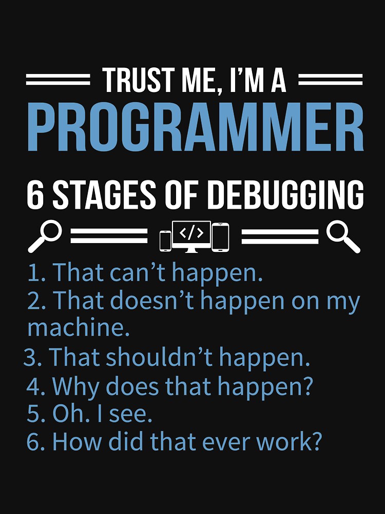 "Trust me I'm a programmer" T-shirt for Sale by funfundev | Redbubble ...
