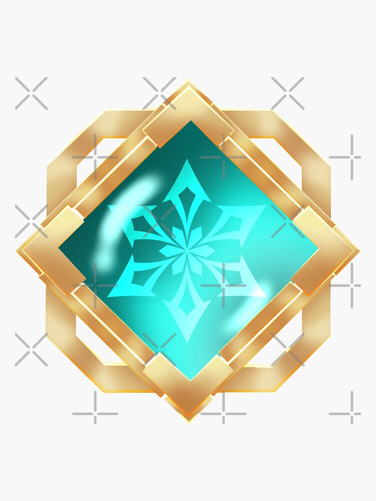 "Genshin Impact Liyue Cryo Vision" Sticker by James-or-not | Redbubble