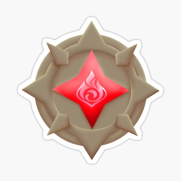 "Genshin Impact Otherworld Pyro Vision" Sticker by James-or-not | Redbubble