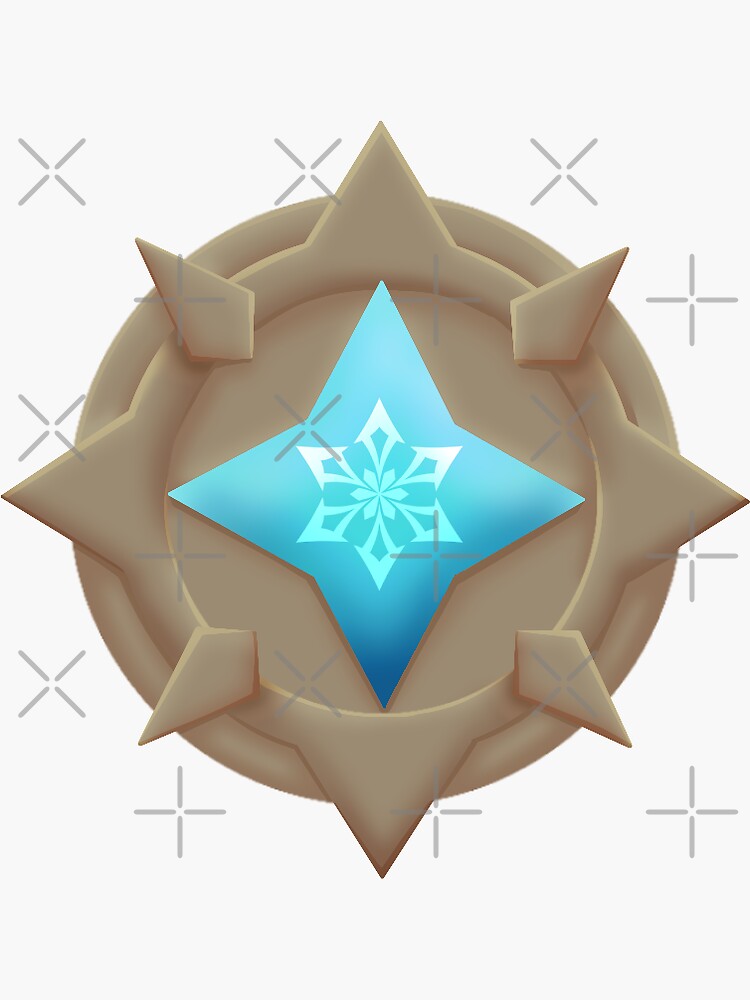 "Genshin Impact Otherworld Cryo Vision" Sticker by James-or-not | Redbubble