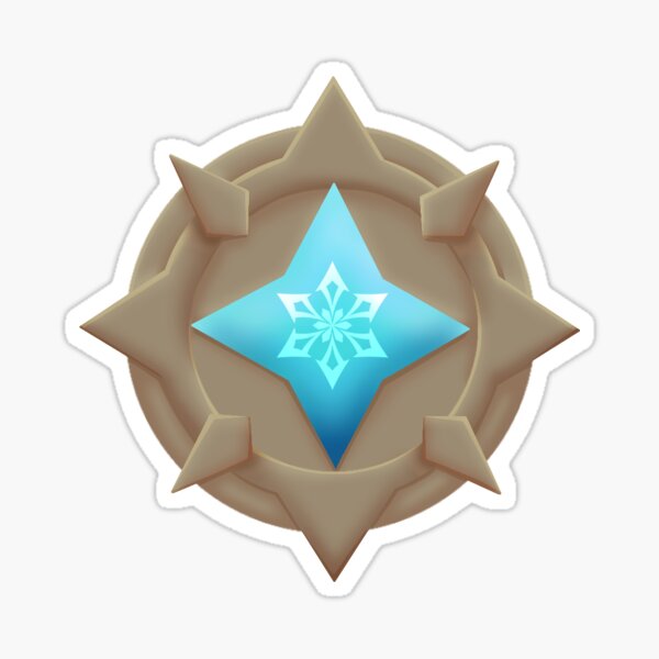 "Genshin Impact Otherworld Cryo Vision" Sticker by James-or-not | Redbubble