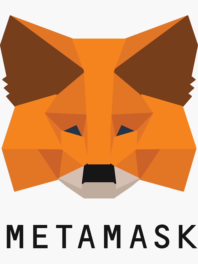 "MetaMask" Sticker for Sale by PopFoxT-shirts | Redbubble