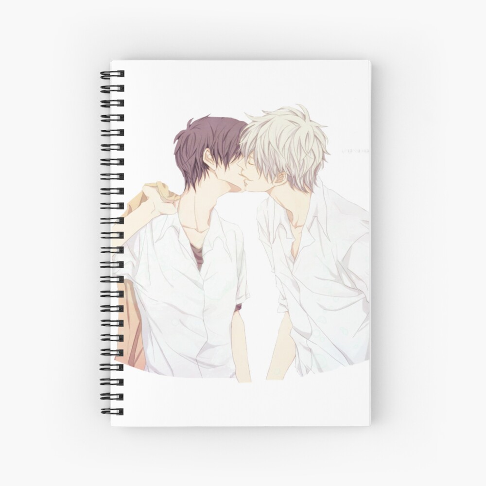 Yaoi Anime Gay Couple Manga Manwha Spiral Notebook By Valentinagraphs
