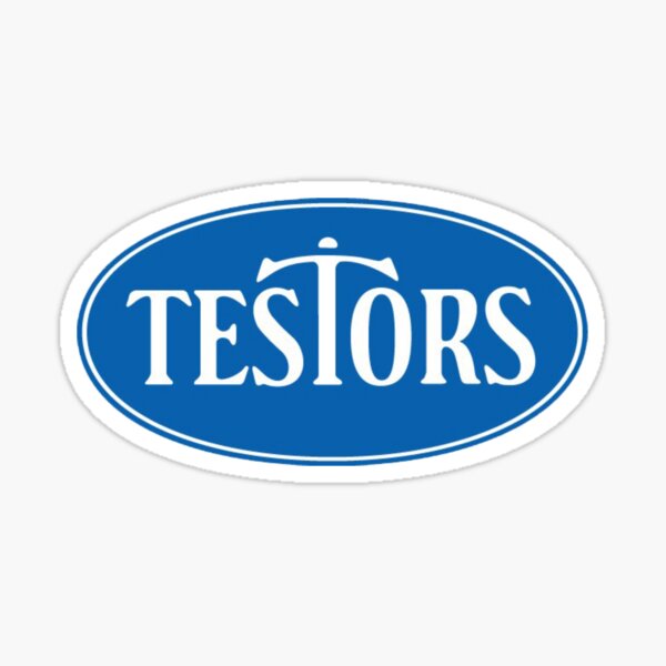 "Testors logo" Sticker by peteroldfield | Redbubble