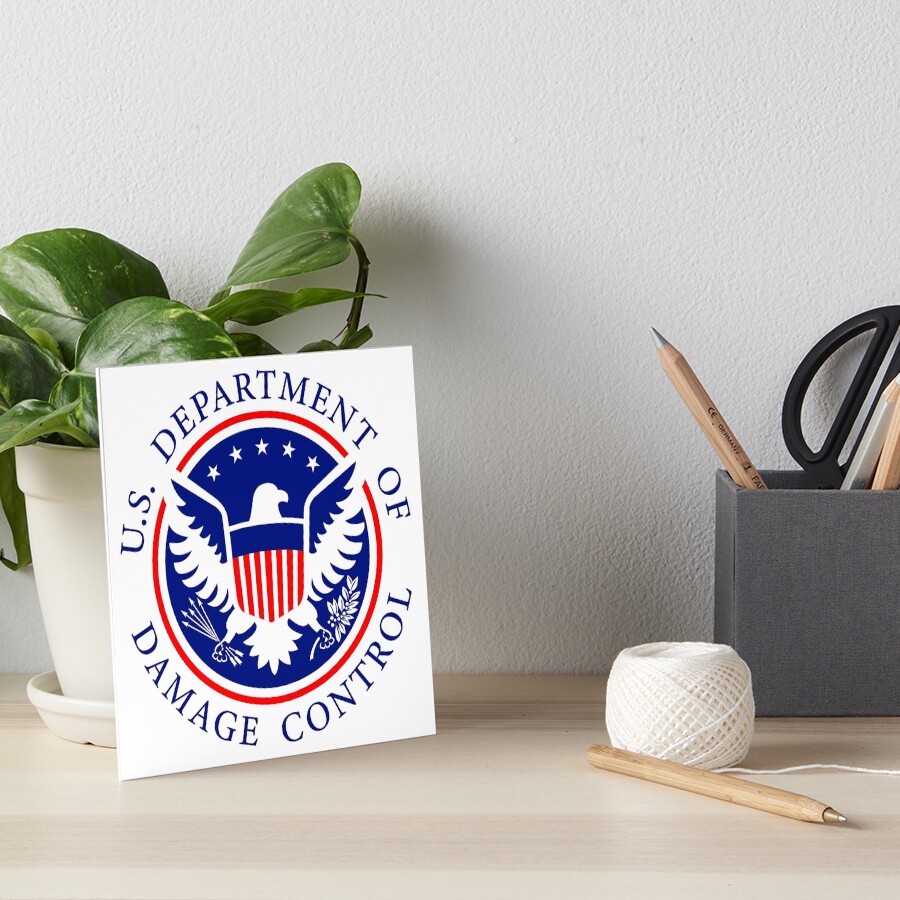 " United States Department of Damage Control Logo" Art Board Print by ...