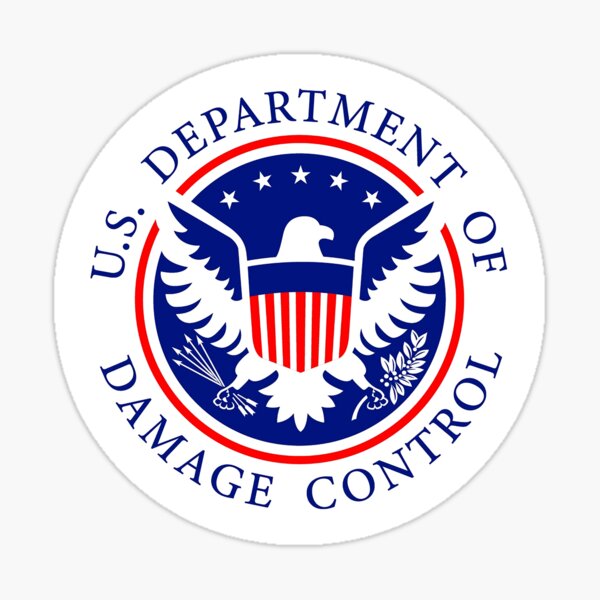 " United States Department of Damage Control Logo" Sticker by ...