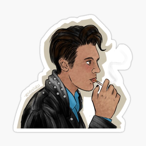 "Greaser" Sticker by venatohru | Redbubble
