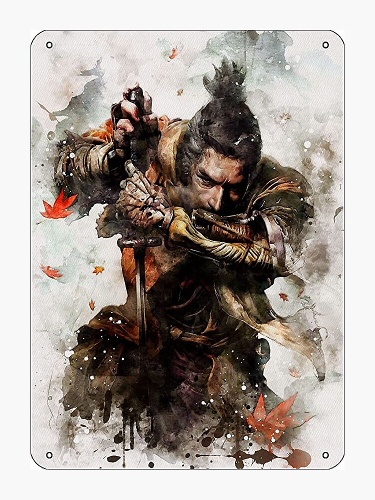 "Sekiro Merch Portrait " Sticker by prunepoa | Redbubble