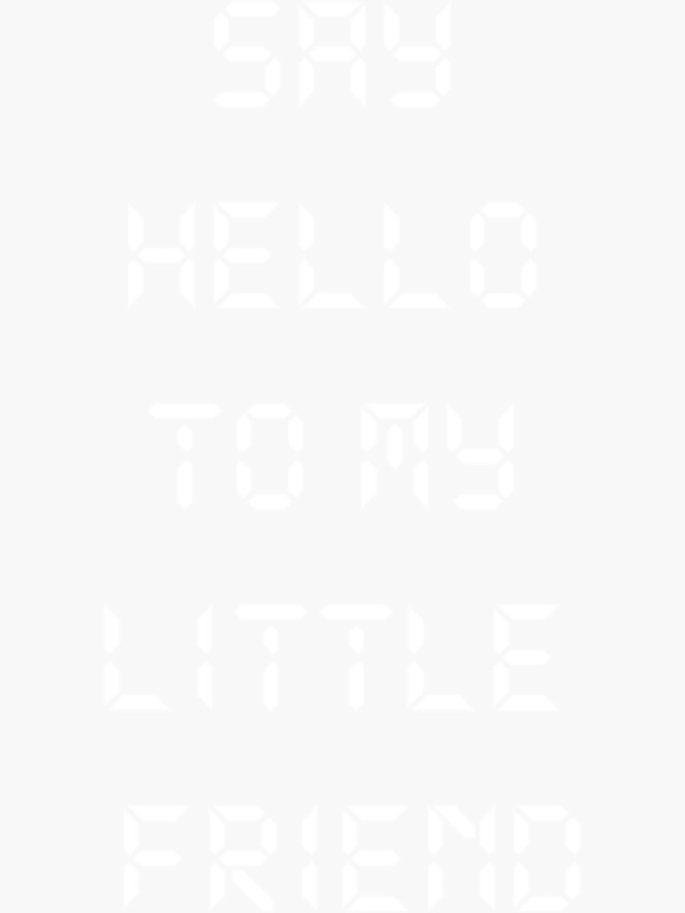 "SAY HELLO" Sticker by TexteelShop | Redbubble
