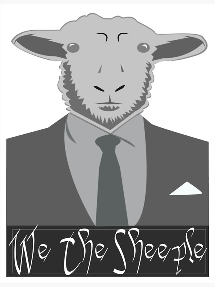 "We the Sheeple Classic ." Sticker by OmarRico | Redbubble