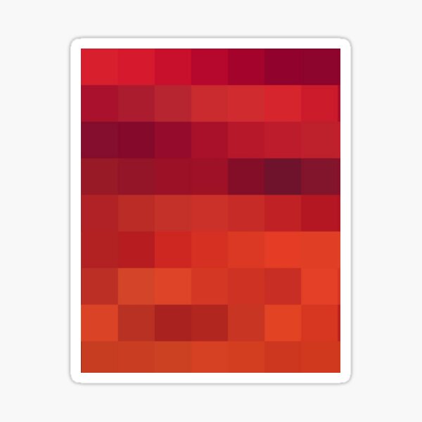 "Aesthetics Pastel Color Palette Red." Sticker by aboutcate | Redbubble