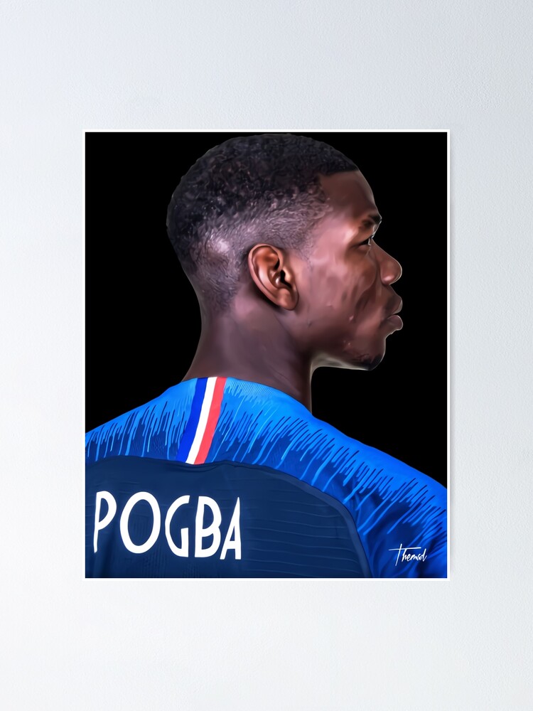 "Paul Pogba Portrait Paint" Poster for Sale by WilmaFounWTF | Redbubble