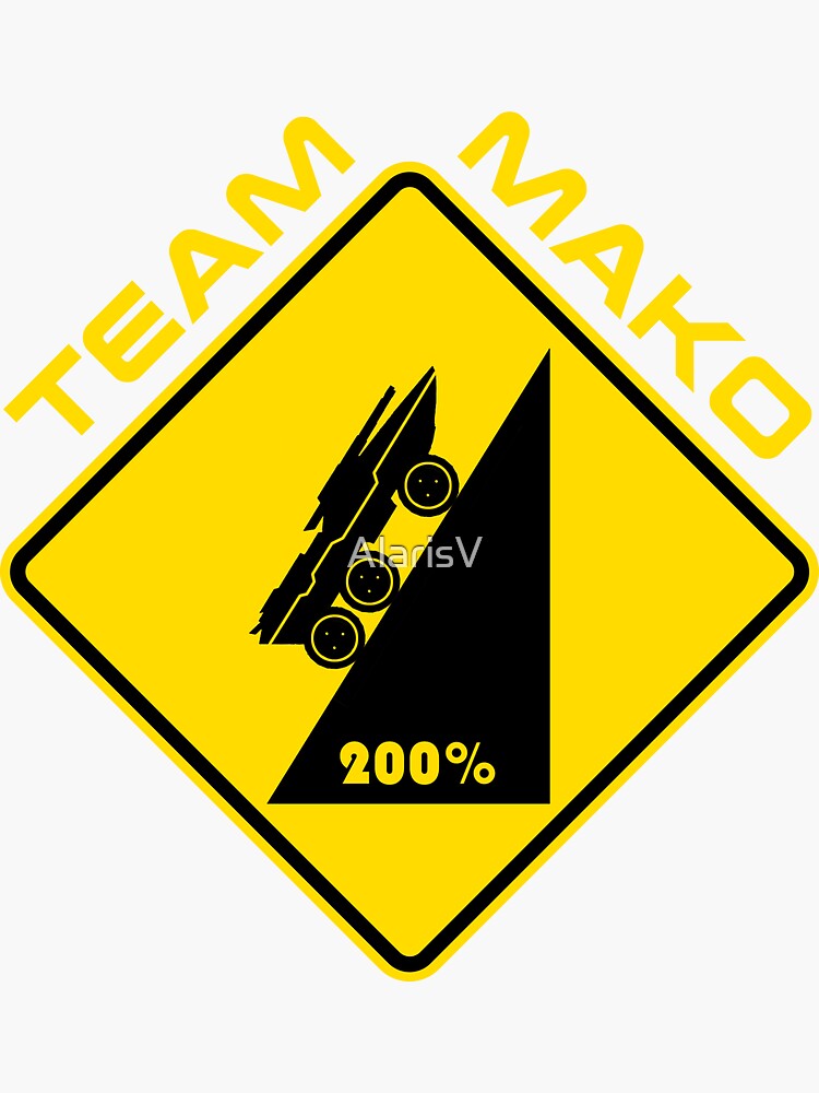 "Mass effect Team Mako" Sticker for Sale by AlarisV | Redbubble