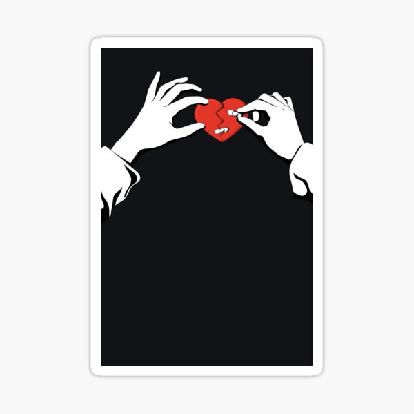 "Band Aid Heart" Sticker for Sale by RheaRealm | Redbubble