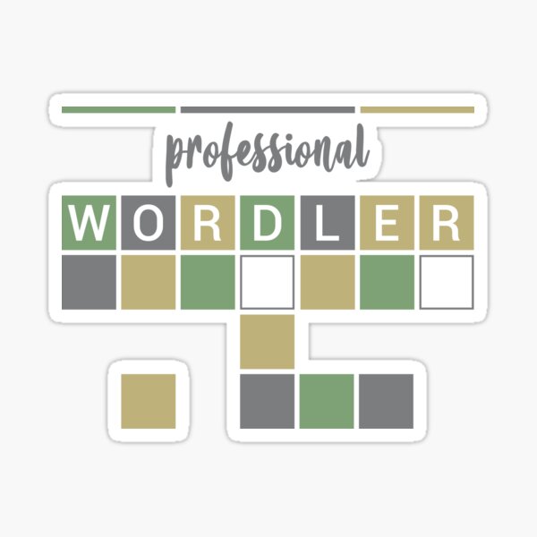 "Wordle" Sticker by TheGrooveShack | Redbubble