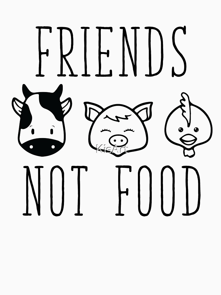 "Friends Not Food" Pullover Hoodie for Sale by KisArt | Redbubble