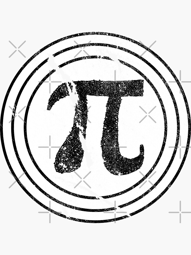 "Pi Number Symbol Math Science 3.14" Sticker by FunkyPrints7 | Redbubble