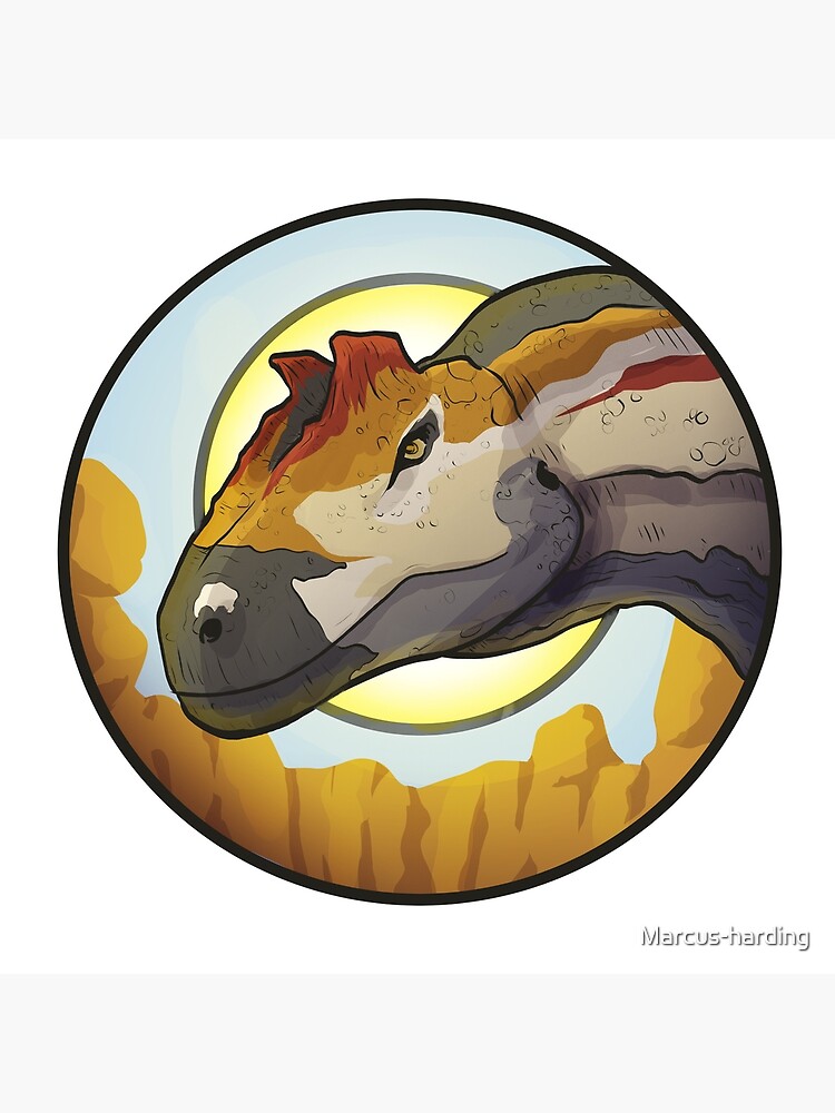 "Morrison Formation: Allosaurus Sticker" Poster by Marcus-harding ...
