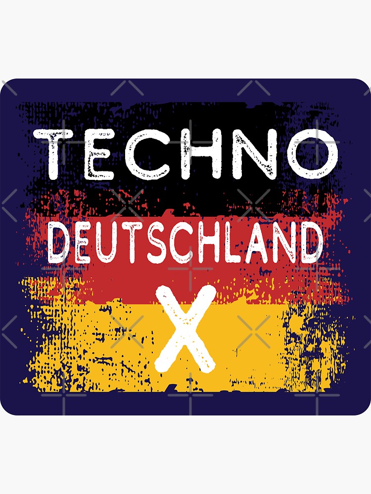 "Techno Germany | We Love German Techno | EDM IDM" Sticker by ...