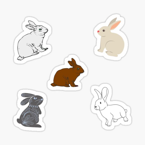 "rabbit pack" Sticker by DILLCREATION | Redbubble