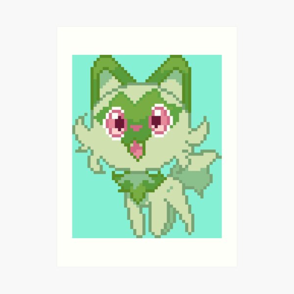 "Sprigatito Pixel Art" Art Print for Sale by AlleenasPixels | Redbubble