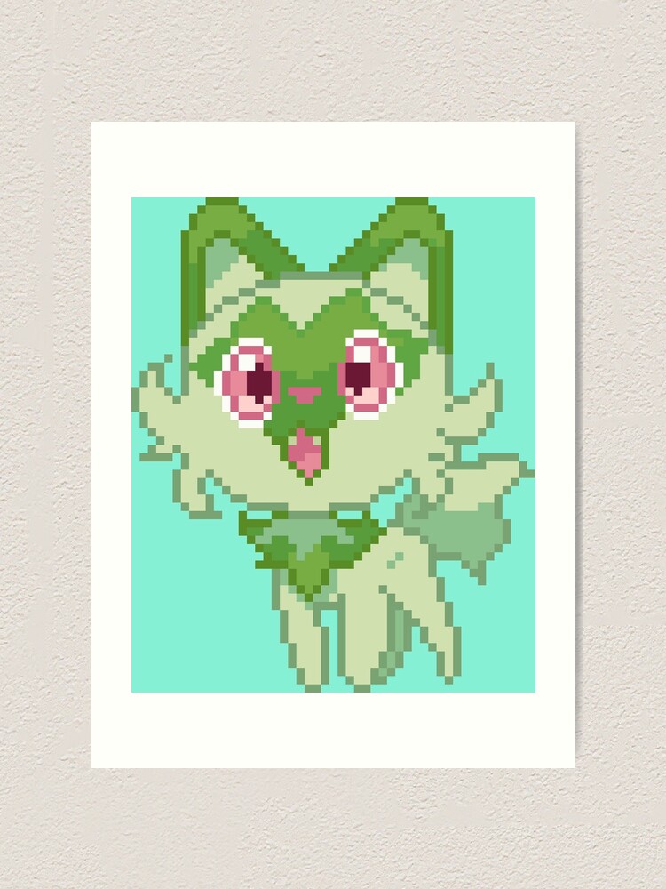 "Sprigatito Pixel Art" Art Print for Sale by AlleenasPixels | Redbubble