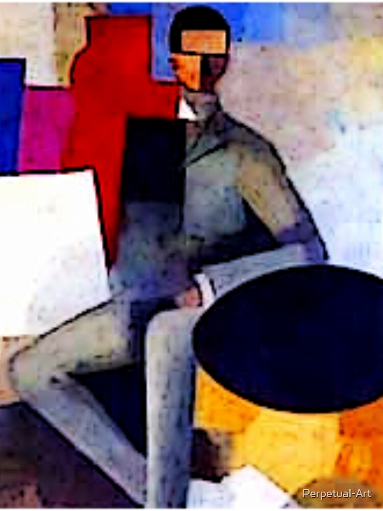 Sitting Man Roger De La Fresnaye - French Cubist Painter Premium Matte ...