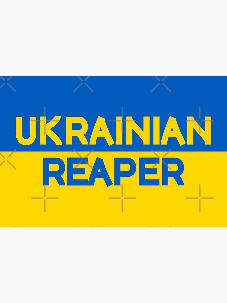 "Ukrainian Reaper" Sticker by SeanGluz | Redbubble