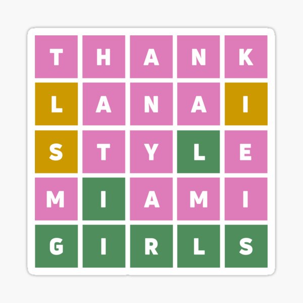 "Golden Girls Wordle" Sticker by ForeverGolden | Redbubble