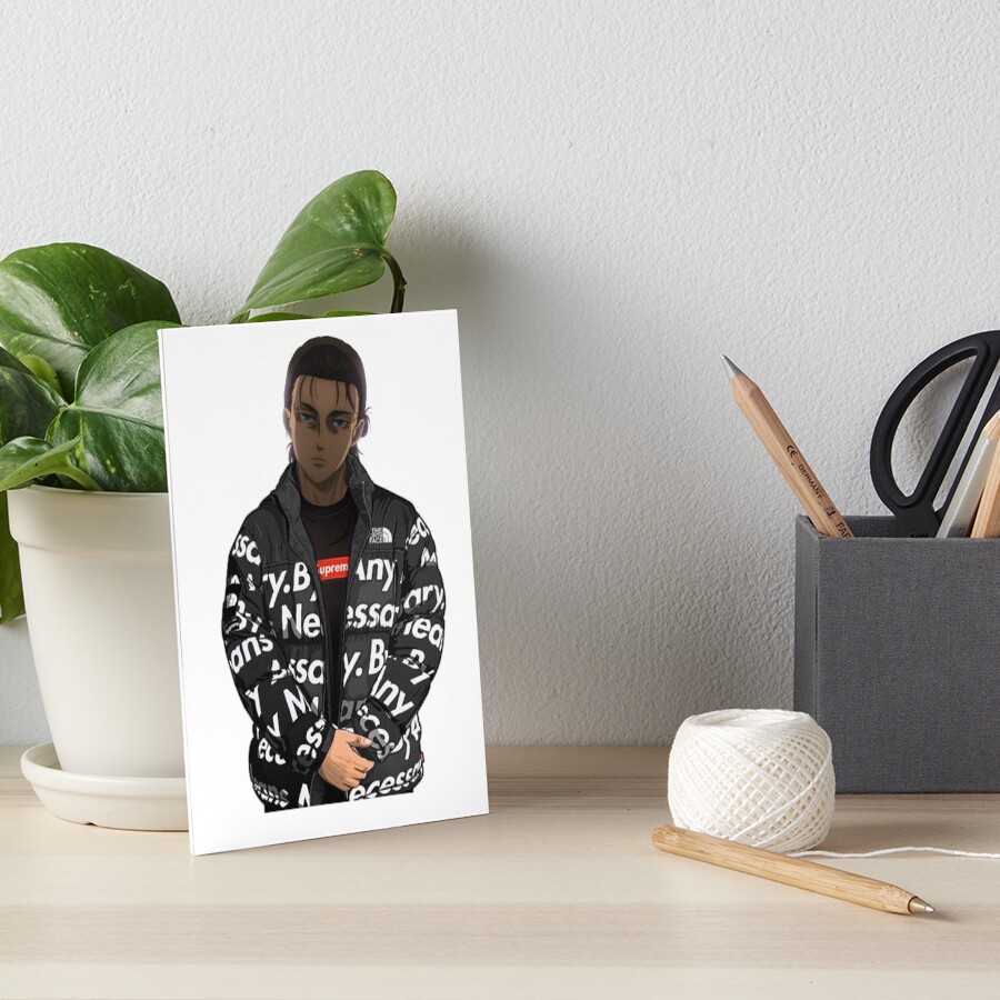 "Eren Yeager Drip Sticker" Art Board Print by LewdsCafe | Redbubble