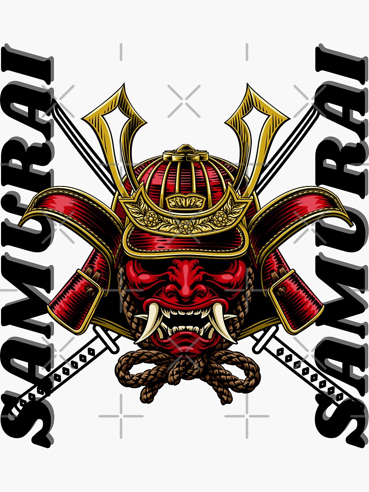Pegatina «Samurai Warrior Bushido Code Espadachines japoneses» de Nepaz ...