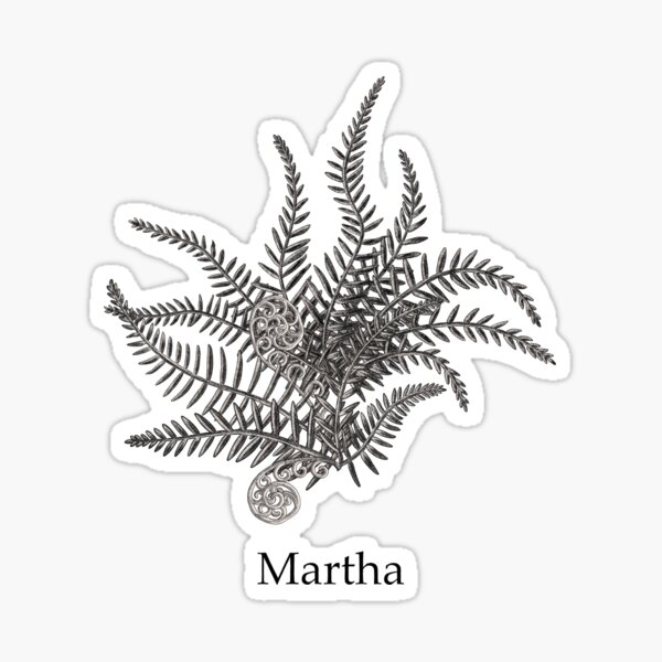"The Fern - Martha" Sticker for Sale by ARIsEasternStar | Redbubble