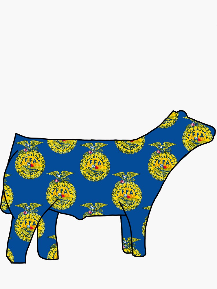 "FFA Cattle Sticker" Sticker for Sale by kourtneyotte | Redbubble