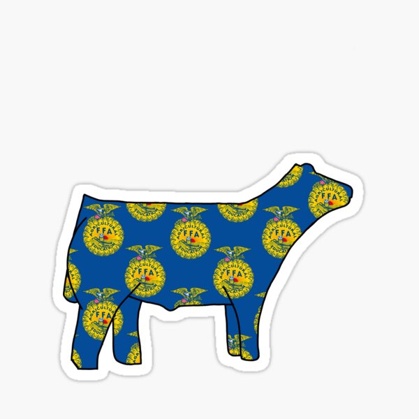 "FFA Cattle Sticker" Sticker for Sale by kourtneyotte | Redbubble