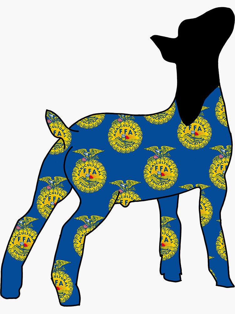 "FFA Goat Sticker" Sticker for Sale by kourtneyotte | Redbubble