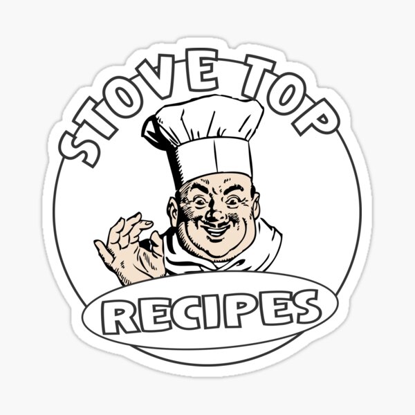 "Stove Top Recipes" Sticker by Cooking-Art | Redbubble