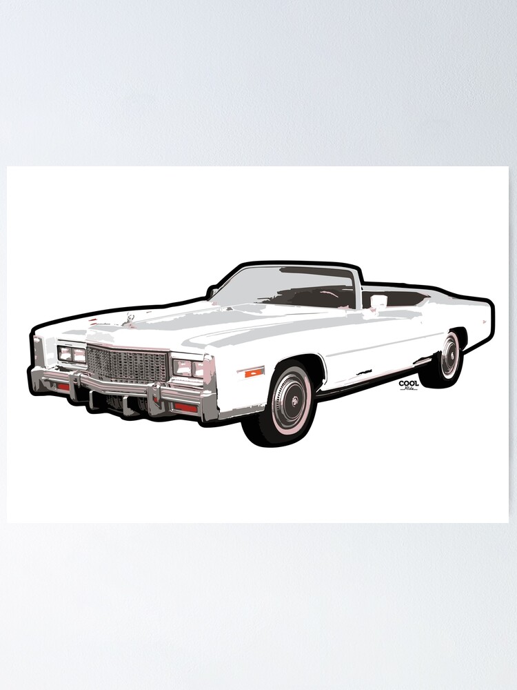 "White 70s CEC" Poster for Sale by CoolRide | Redbubble