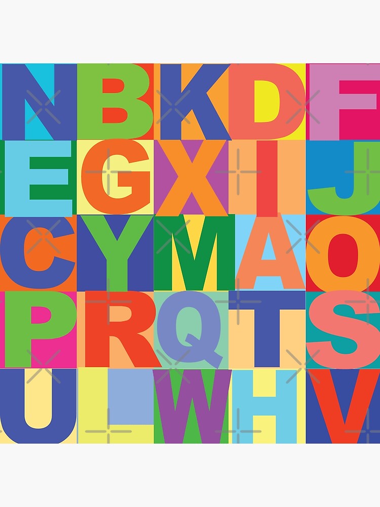 "Neo Geo Letters - Modern Art - Alphabet - Educators - Cool Teachers ...