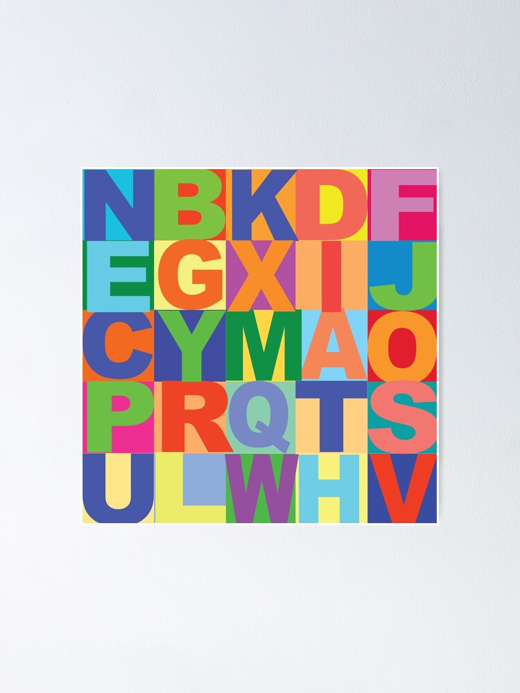"Neo Geo Letters - Modern Art - Alphabet - Educators - Cool Teachers ...