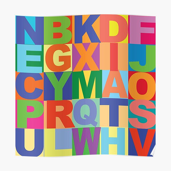 "Neo Geo Letters - Modern Art - Alphabet - Educators - Cool Teachers ...