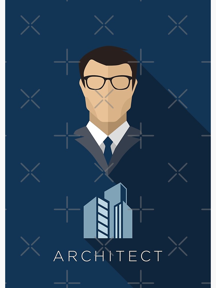 "Minimalistic Architect Smart Architecture Sign" Poster by BrianSmith84 ...